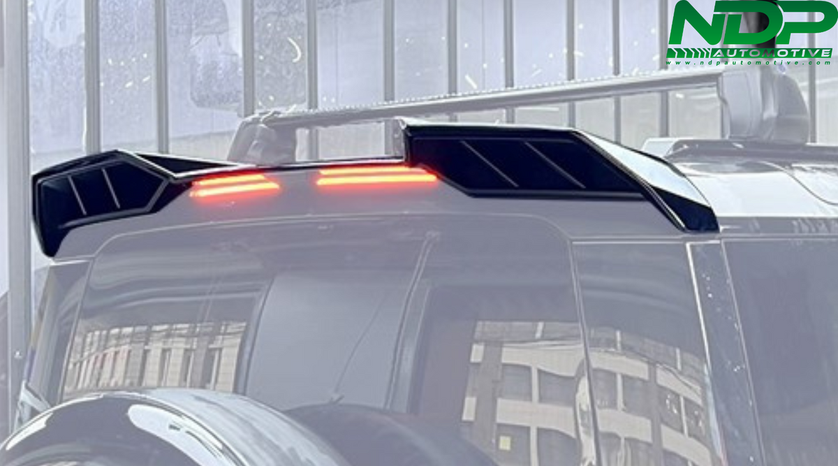 Gloss Black - Defender 90 / 110 / 130 - Shadow Rear Spoiler — NDP ...
